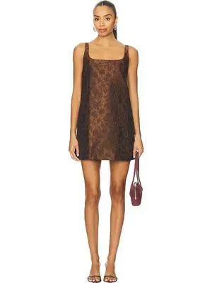 Amanda Uprichard Rinaldi Mini Dress Chocolate
