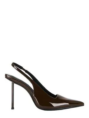 Femme La G63 Slingback Pumps - Chocolate Patent