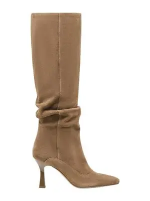 DOLCEVITA Lousa Wide Calf Boots - Olive Suede