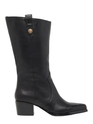 DOLCEVITA Vern Wide Calf Boots - Black Leather