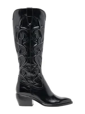 DOLCEVITA Mirla Knee High Boots - Black Leather