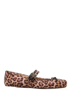 DOLCEVITA Gibsen Ballet Flats Dk Leopard Satin