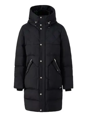 Mackage Quilted Down Parka With Removable Bib Black