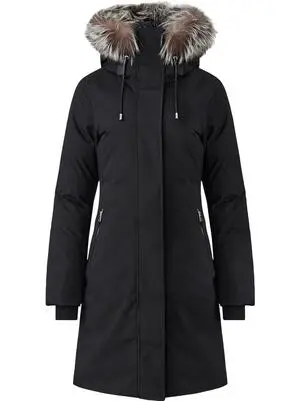 MACKAGE 2-in-1 Fitted Down Coat With Fur Trim