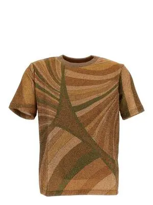 Emilio Pucci Lamé Jersey T-shirt - Gold