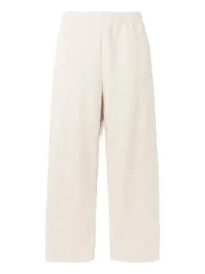 SKIMS Classic Cotton-blend Jersey Straight-leg Pants - Neutrals