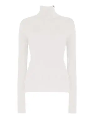 Gabriela Hearst Peppe Knit Turtleneck Cashmere Silk - Ivory