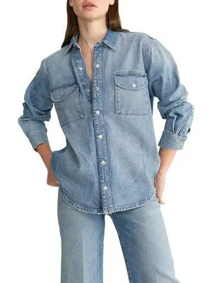 WARP + WEFT Nonstretch Denim Shirt