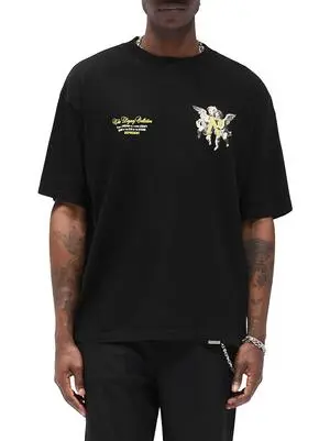 REPRESENT Legacy Cherubs Cotton Graphic T-shirt - Jet Black