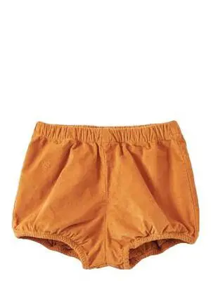 VILD HOUSE OF LITTLE Organic Cotton Velvet Bloomers - Raw Sienna