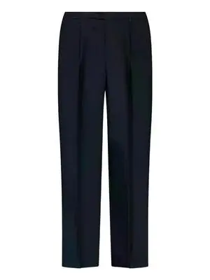 Etro Darted Wool Trousers Blue