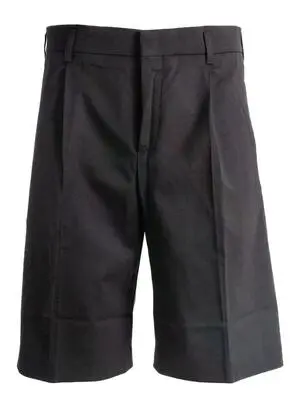 Jacquemus Ovalu Pleated Shorts Black