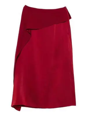 Erdem Draped Midi Skirt - Red