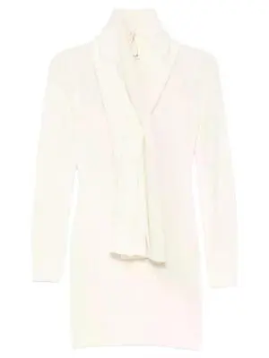 AYA MUSE Amar Scarf Mini Dress - Neutrals
