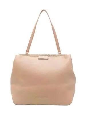 Moschino Logo-lettering Shoulder Bag - Neutrals
