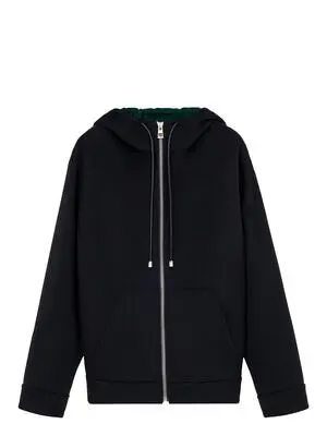 Loewe Wool-cashmere Hooded Jacket - Black