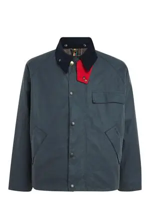 Barbour X Paul Smith Transport Waxed Jacket - Grey