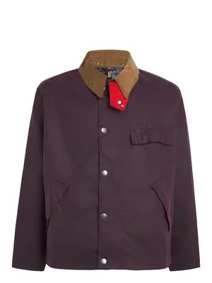 Barbour X Paul Smith Transport Waxed Jacket - Purple