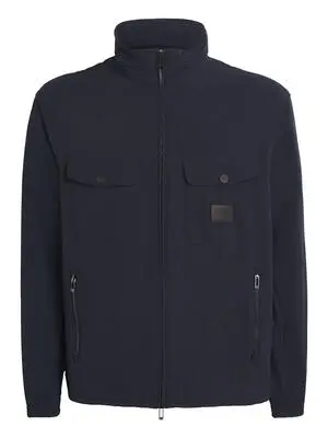 Emporio Armani Technical Seersucker Field Jacket - Blue