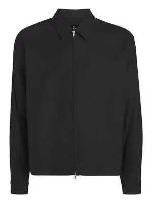 REPRESENT Zip-up Overshirt - Black