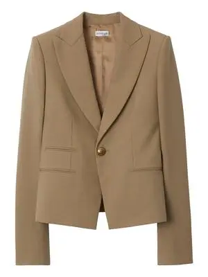 Burberry Wool Single-breasted Blazer - Beige