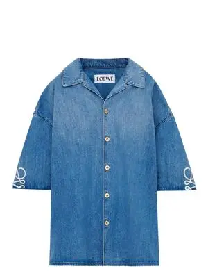 Loewe Anagram Denim Shirt - Blue