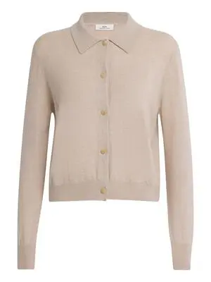 Arch4 Cashmere Collared Wrexham Cardigan - Beige