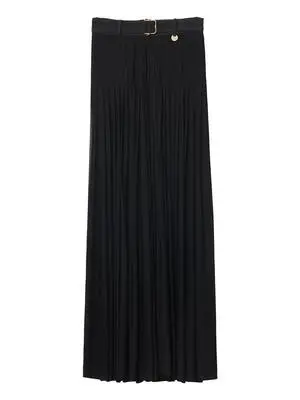 Burberry Pleated Maxi Skirt - Black
