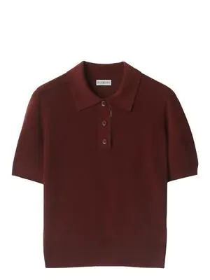 Burberry Wool Knitted Polo Shirt - Red