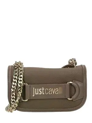 Just Cavalli Logo-Plaque Cross Body Bag Brown