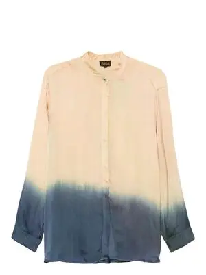 YAVI Tie-dye Effect Blouse - Neutrals