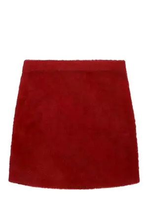 Helmut Lang Textured Mini Skirt - Red