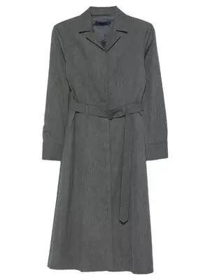 JUUN.J Belted Midi Dress - Grey