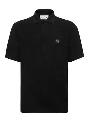 Philipp Plein Logo-patch Polo Shirt - Black