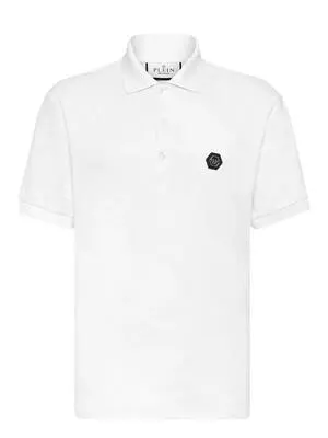 Philipp Plein Logo-patch Polo Shirt - White