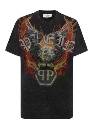 Philipp Plein Graphic Eagle-print T-shirt - Black