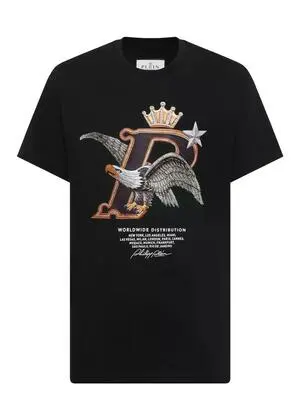 Philipp Plein Eagle Cotton T-shirt - Black