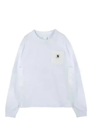 Sacai Pocket Long-sleeved T-shirt - White