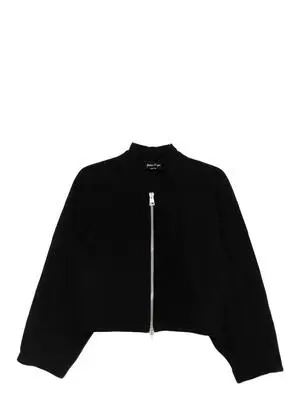 Andrea Ya'aqov Cashmere Bomber Jacket - Black