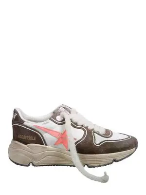 GOLDEN GOOSE Star-appliqué Panelled Sneakers - Brown