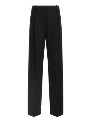 Elisabetta Franchi Pockets Pleat Trousers - Black