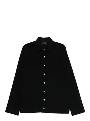 Andrea Ya'aqov Button-up Cashmere Shirt Jacket - Black