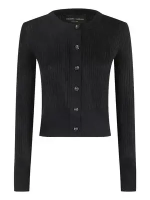 ROBERTO COLLINA Ribbed Knit Cardigan