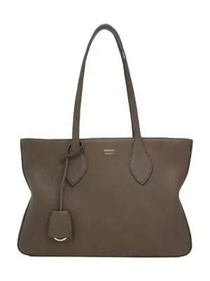 FERRAGAMO Medium Star-shaped Leather Tote - Brown