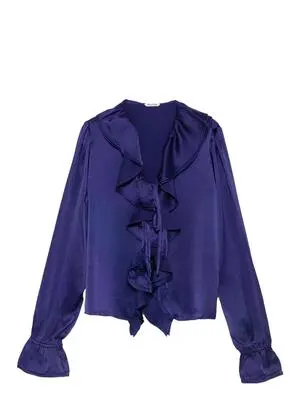 BODE Ruffled Blouse - Purple