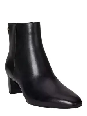 Ralph Lauren 45mm Leather Demi Boots - Black