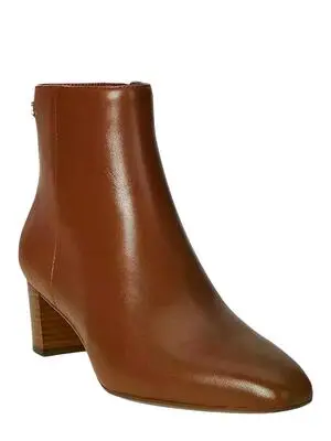 Ralph Lauren 45mm Leather Demi Boots - Brown