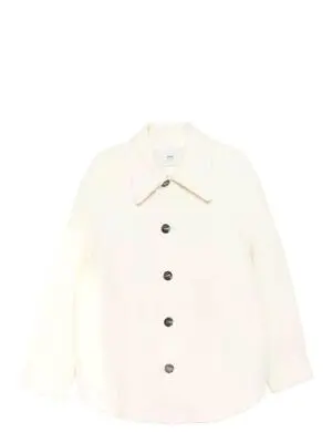 Ami Point-collar Shirt Jacket - Neutrals