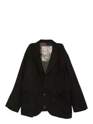 ZIGGY CHEN Virgin Wool-blend Blazer - Black