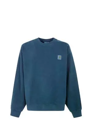 Carhartt Work In Progress Vista Logo-patch Sweatshirt - Blue